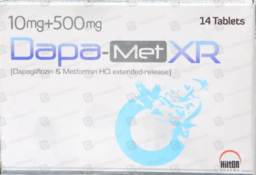Dapa Met Xr (10/500mg) 14 Tablets Price in Pakistan - Uses, Dosage, Side Effects