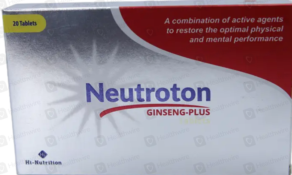 Neutroton Ginseng Plus 20 Tablets Price in Pakistan - Uses, Dosage ...