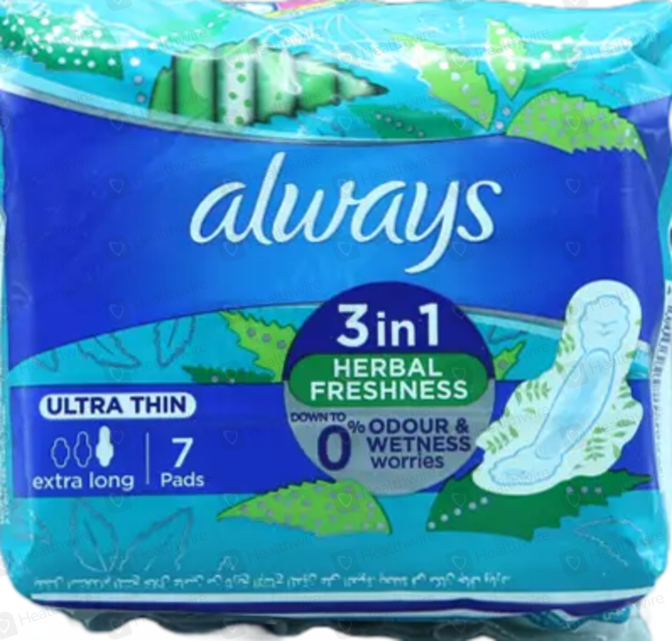 Always Ultra Thin (Extra Long) 7 Sanitary Pads Price in Pakistan - Uses ...