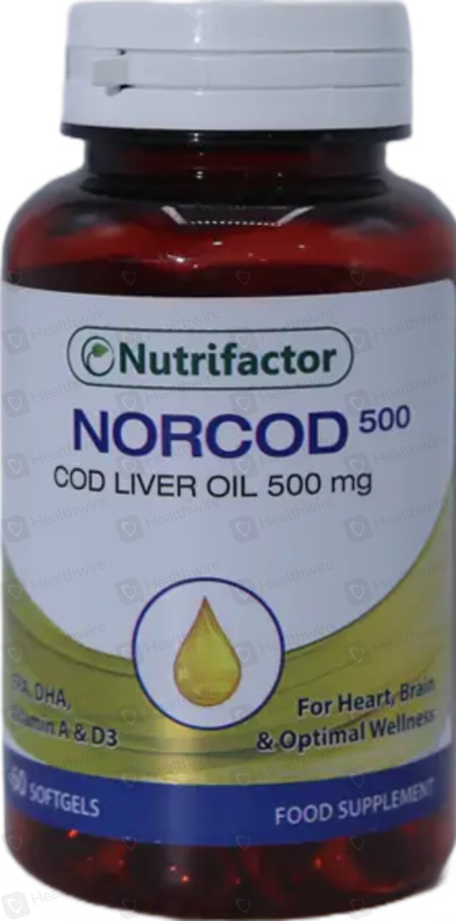 Nf Norcod Cap 500 Mg 60 S (Cod Liver Oil) Price in Pakistan - Uses ...