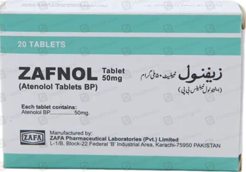Zafnol (50mg) 20 Tablets Price in Pakistan - Uses, Dosage, Side Effects