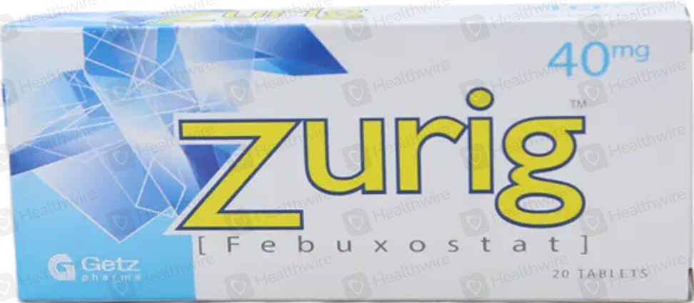 Zurig (40mg) 20 Tablets Price in Pakistan - Uses, Dosage, Side Effects