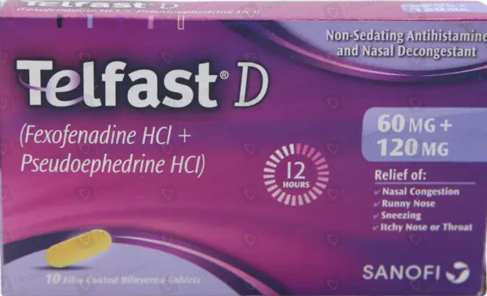 Telfast D (60/120mg) 10 Tablets Price in Pakistan - Uses, Dosage, Side ...