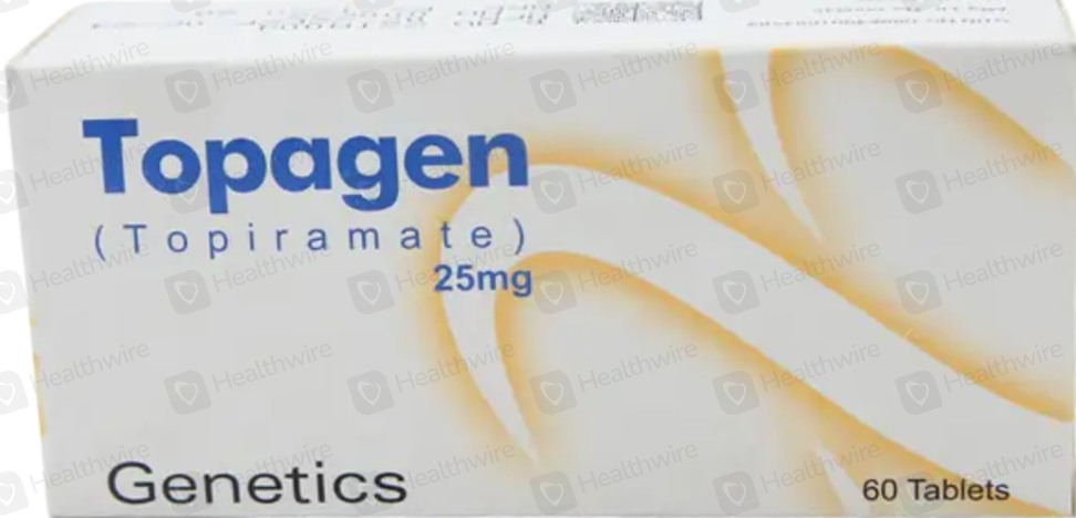 Topagen (25mg) 60 Tablets Price in Pakistan - Uses, Dosage, Side Effects