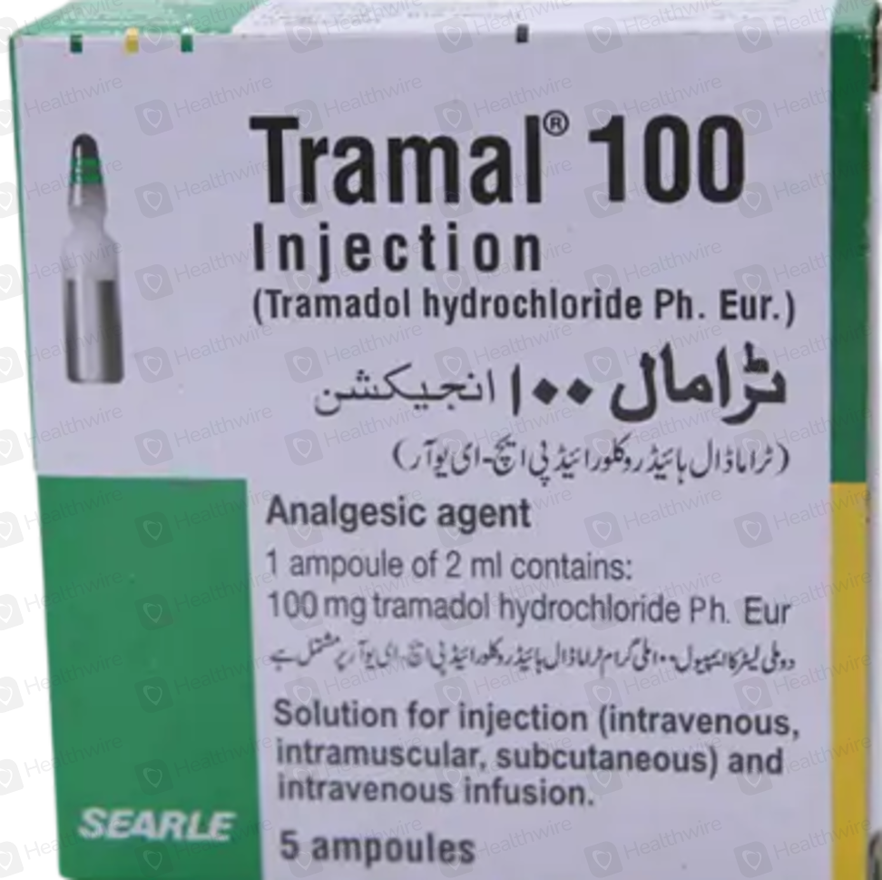 Tramal (100 Mg) 2 Ml 5 Ampoule Injections Price in Pakistan - Uses ...