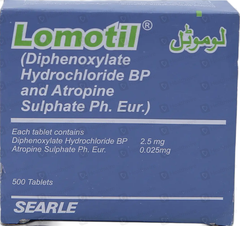 Lomotil (2.5/0.025mg) 500 Tablets Price in Pakistan - Uses, Dosage ...