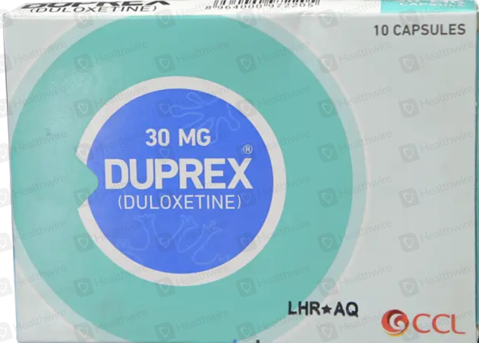 Duprex (30mg) 10 Capsules Price in Pakistan - Uses, Dosage, Side Effects