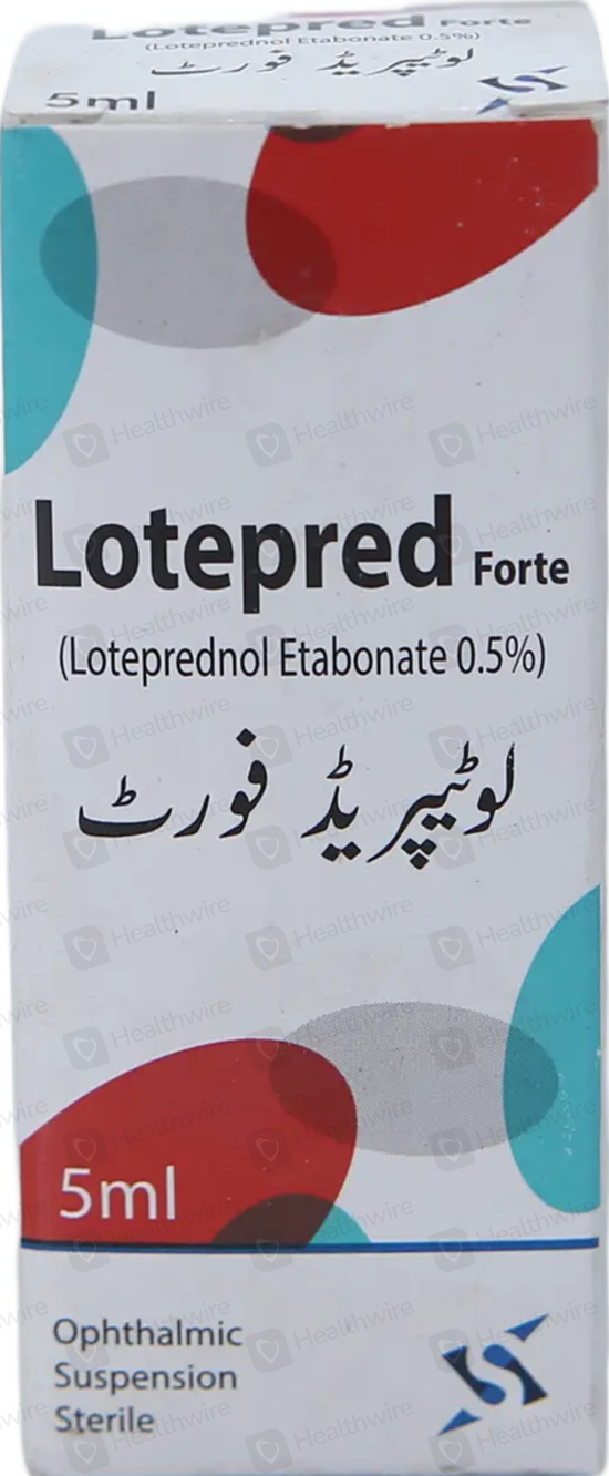 Lotepred Forte (0.5%) 5ml Eye Drops Price in Pakistan - Uses, Dosage ...