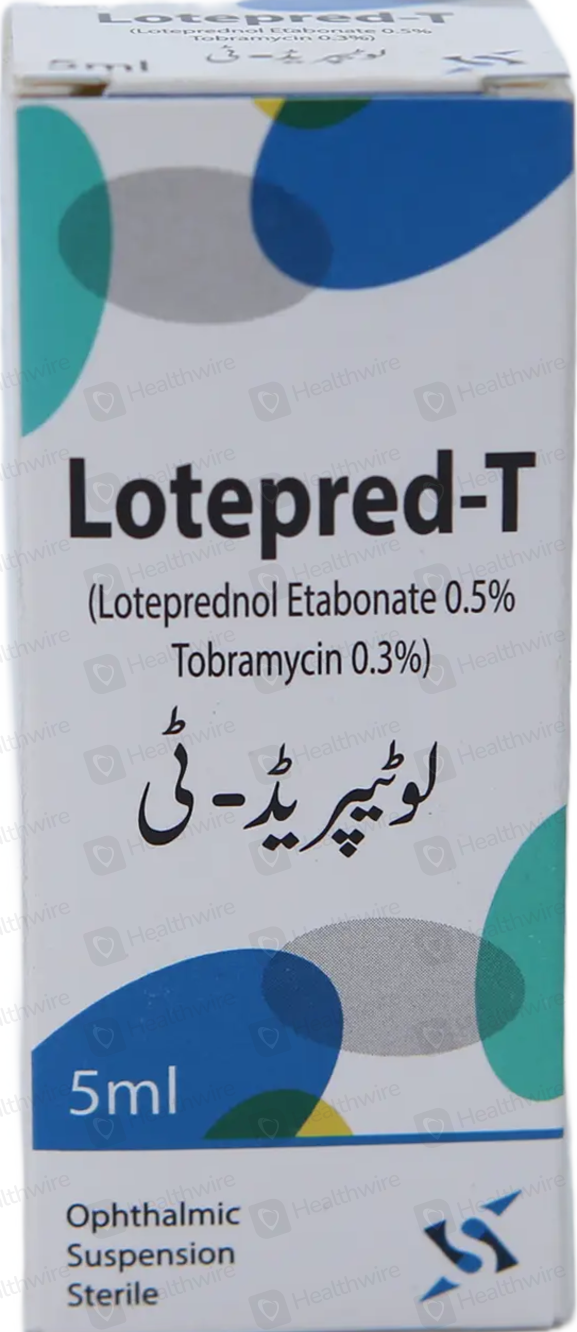 Lotepred T (0.5/0.3%) 5ml Eye Drops Price in Pakistan - Uses, Dosage ...