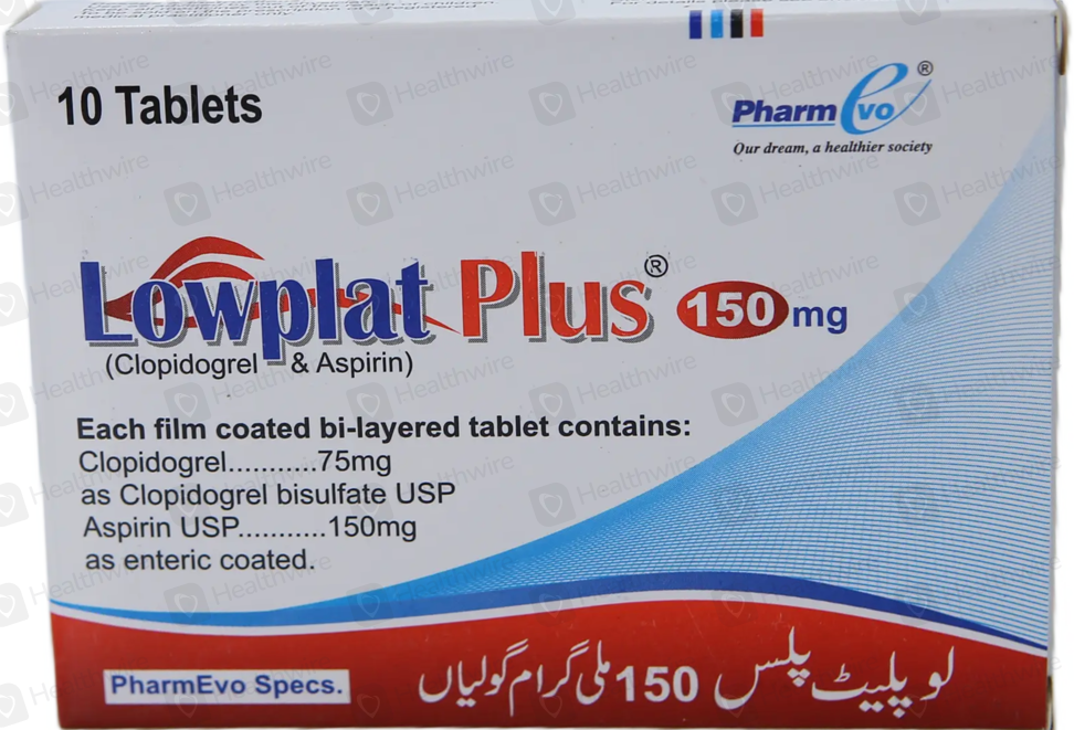 Lowplat Plus (75/150mg) 10 Tablets Price in Pakistan - Uses, Dosage ...
