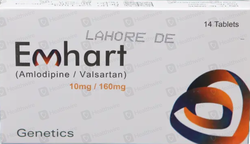 Emhart (10/160mg) 14 Tablets Price in Pakistan - Uses, Dosage, Side Effects