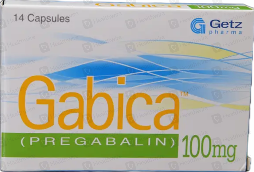 Gabica (100mg) 14 Capsules Price in Pakistan - Uses, Dosage, Side Effects