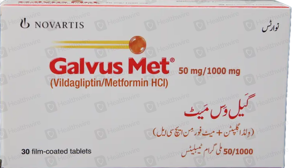 Galvus Met (50/1000) 30 Tablets Price in Pakistan - Uses, Dosage, Side ...