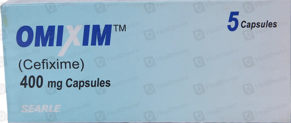 Omixim (400mg) 5 Capsules Price in Pakistan - Uses, Dosage, Side Effects