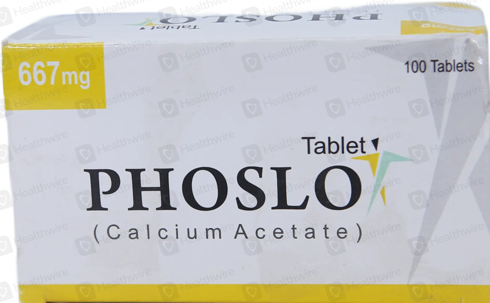 Phoslo (667mg) 100 Tablets Price in Pakistan - Uses, Dosage, Side Effects
