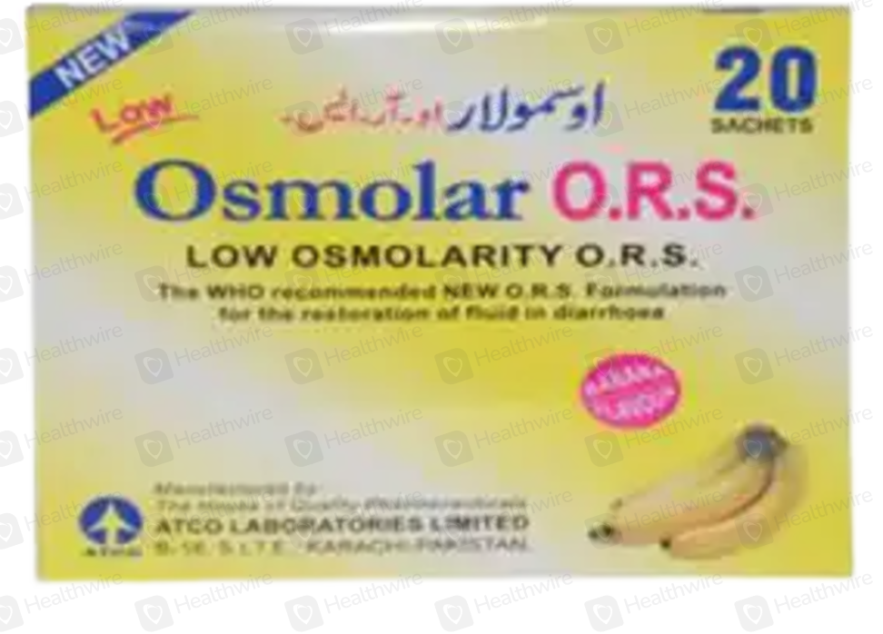 Osmolar Ors (Banana) 20 Sachets Price in Pakistan - Uses, Dosage, Side ...