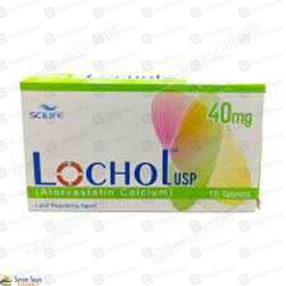 Lochol (40mg) 15 Tablets Price in Pakistan - Uses, Dosage, Side Effects
