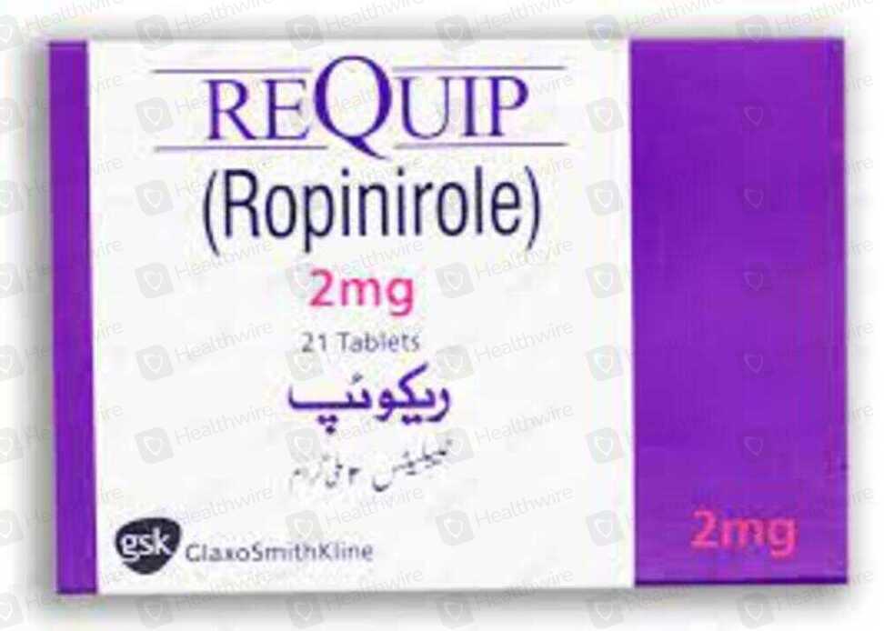 Requip (2mg) 21 Tablets Price in Pakistan - Uses, Dosage, Side Effects