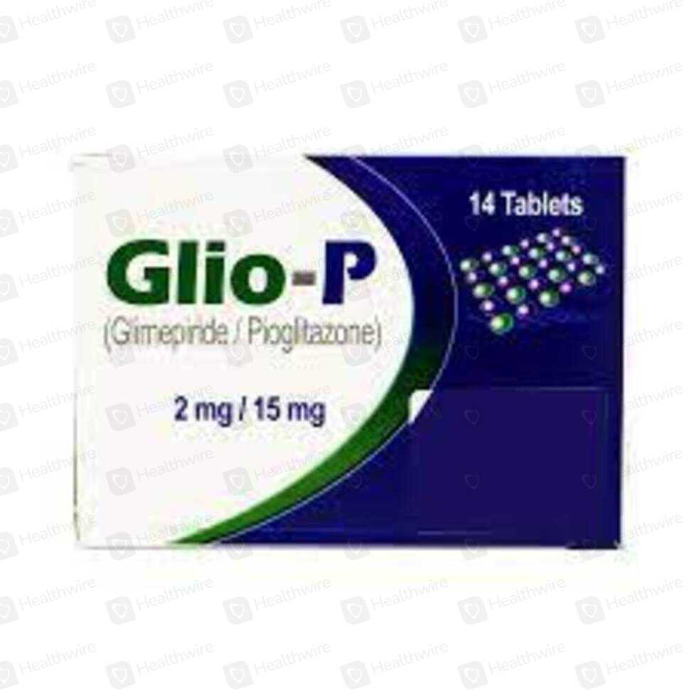 Glio P (2/15mg) 14 Tablets Price in Pakistan - Uses, Dosage, Side Effects