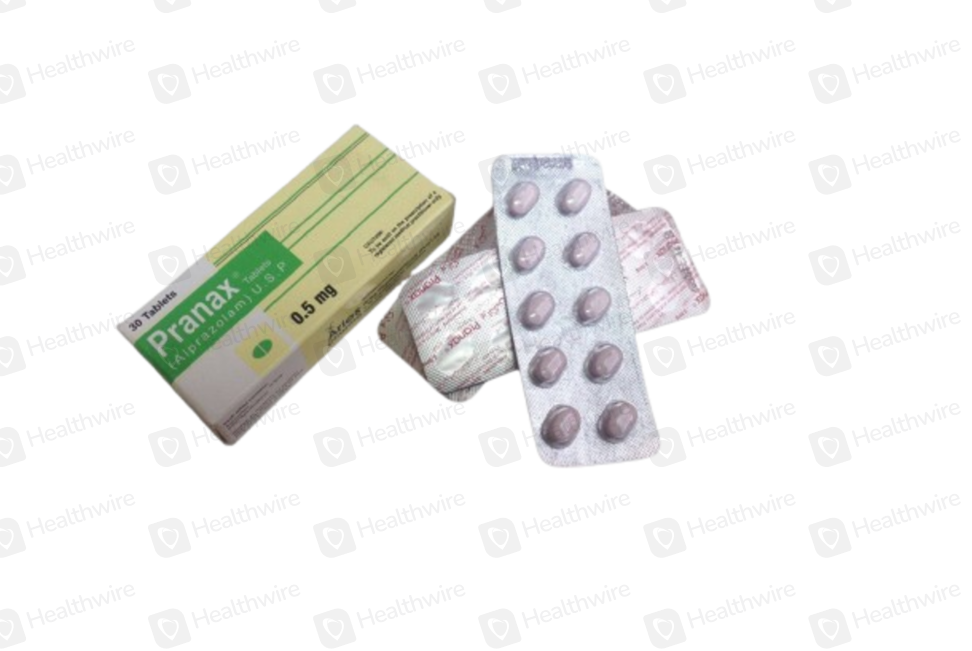 Pranax (0.5mg) 30 Tablets Price in Pakistan - Uses, Dosage, Side Effects