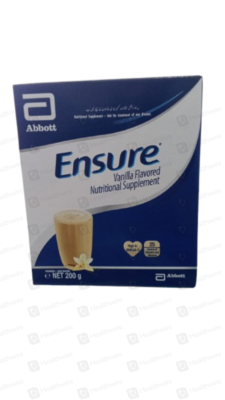 Ensure Vanilla (200 Gm) Powder Price in Pakistan - Uses, Dosage, Side ...