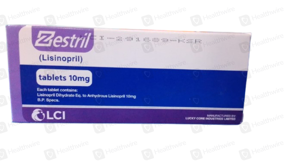 Zestril (10 Mg) 28 Tablets Price in Pakistan - Uses, Dosage, Side Effects