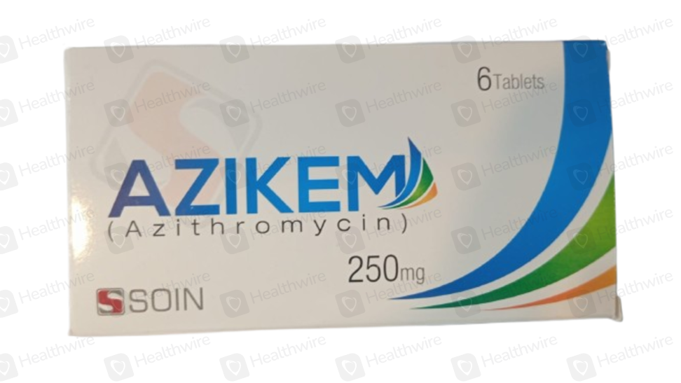 Azikem (250mg) 6 Tablets Price in Pakistan - Uses, Dosage, Side Effects